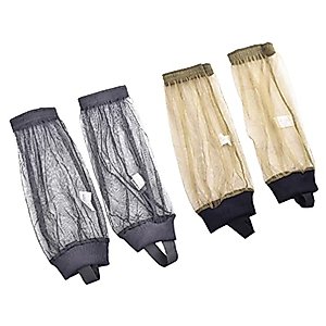 YARDWE Mosquito Net Socks Pants Cover: 2 Pairs Outdoor Foot Leg Mesh Stocking for Fishing Hiking Camping Farming Gardening 30x10cm