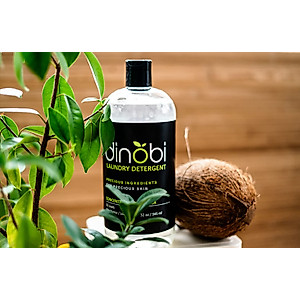 Ultra Sensitive Laundry Detergent w/ Lavender for Baby or Adult - Earth Friendly, Sensitive Skin, Sulfate-Free, Plant Based - by Dinobi | 32 Ounce | Environmentally Friendly, Hypoallergenic and Skin Safe, Vegan, and Safe for HE Washers!