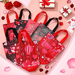 32 Pcs Wedding Party Gift Bags Bridal Party Gift Bags Reusable Wrapping Bag with Handles Bridesmaid Bag Bulk for Wedding, Groomsmen, Bridesmaid, Reads Team Bride, Valentines Party Supplies