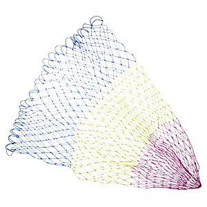 PATIKIL Fishing Net Replacement, Dia.23.6" Nylon Landing Net Replacement Mesh for Freshwater Saltwater Fishing, Multicolor
