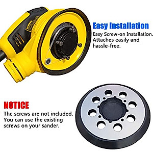Replacement Sanding Pad for DEWALT DWE6423/6423K, DWE6421/6421K, DCW210B Random Orbit Sanders - Direct Replacement for Pad Part Number DWE64233, N329079, RSP54
