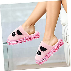 Lurrose 1 Pair Slippers Micro Fiber Mop Household Cleaner All-purpose Household Cleaners Home Mop Slippers Mopping Shoes for Floor Microfiber Mop Slippers Sweeping Slippers The Lazy