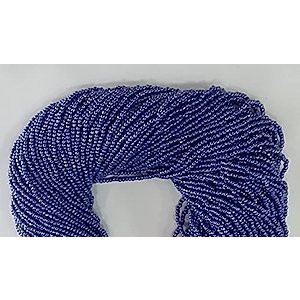 1 Strands Tanzanite Hydro Stabilized Spacer Seed Beads - Each Strand is 10.5" Long, Beads Measure 2-2.5mm Long Strand