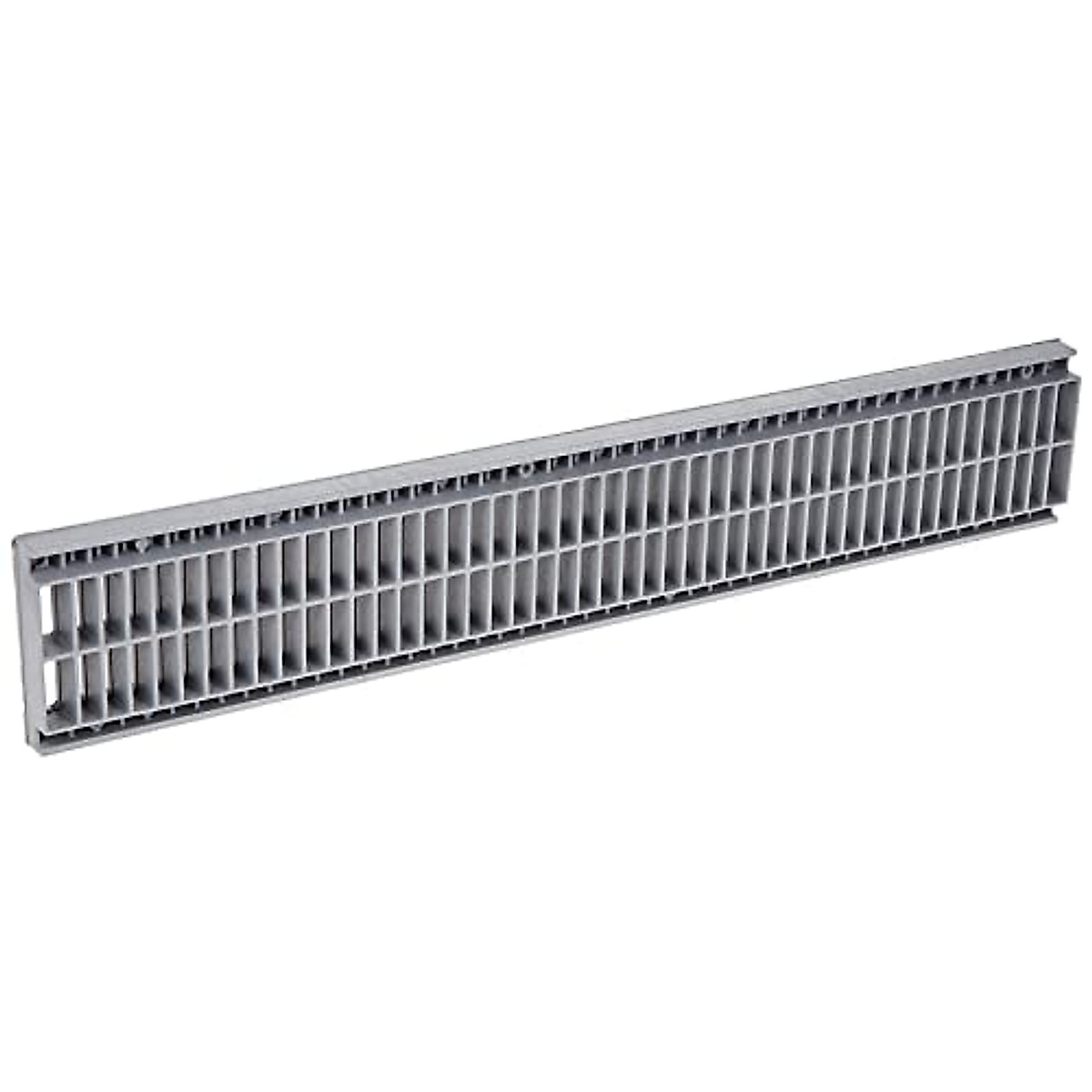 NDS, Gray 241-1 Spee-D Channel Drain Grate, 4-1/8 in. wide X 2 ft. long