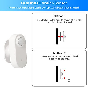 Motion Sensor Light Bulbs, 10W (120W Equivalent) 1200lm Motion Activated Dusk to Dawn Security LED Bulb, 3000K Warm White, A19/E26, Auto On/Off Indoor Outdoor Lighting, for Garage Basement Hallway