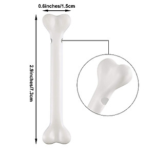 24 Pieces Plastic Bones Simulative Human Skeleton Costume Bones for Halloween Party Prop Cosplay Accessories