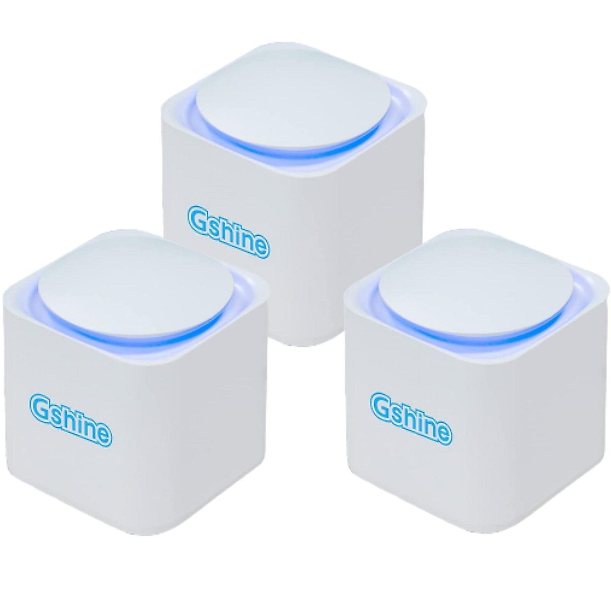 Gshine Cuka AC1200 Mesh Wi-Fi System Up to 5,500 sq. ft. Whole Home Coverage and 100+ Devices,WiFi Router/Extender Replacement, Anitivirus,Compatible with Alexa -3 Packs