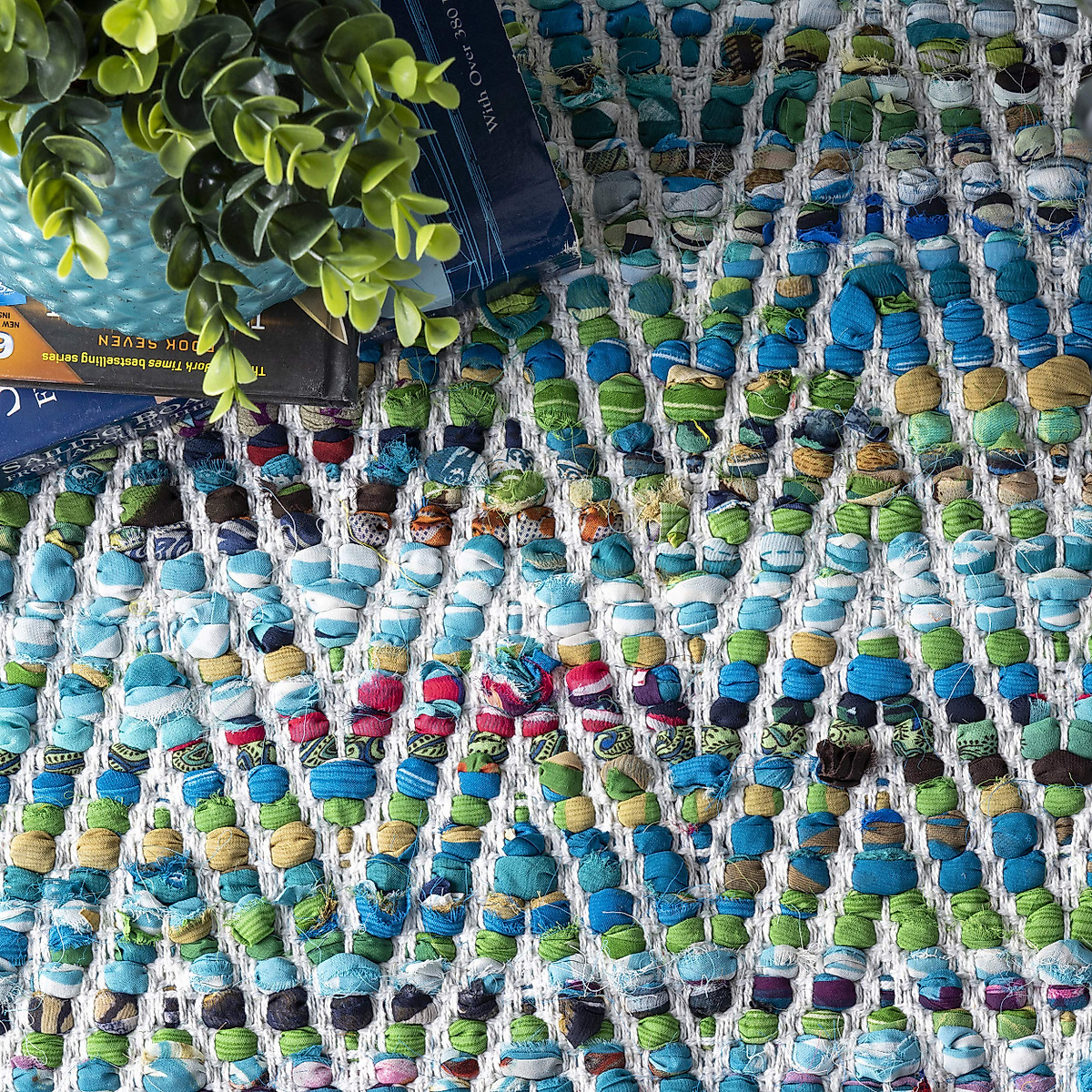 nuLOOM Rochell Hand Woven Chevron Area Rug, 3x5, Green