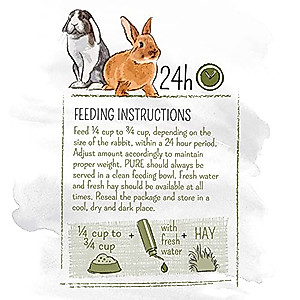 Witte Molen Pure Rabbit Food Seed Mixture Carrot & Celery Dry Food, 4.4 lbs, (Mini Rex, Lionhead Rabbit, English Lop, Dutch Rabbit) (3 Pack Pure Rabbit Food Seed, Carrot & Celery)