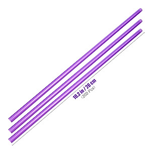DOITOOL 200Pcs Plastic Straws Disposable Drinking Straw Friendly Straws Purple Straws for Party Wedding Events