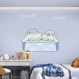Removable Kids Wall Decals Peel and Stick Vinyl Cartoon Mouse Wall Mural Stickers for Cartoon Room Decal Nursery Kids Bedroom Playroom Wall Decor