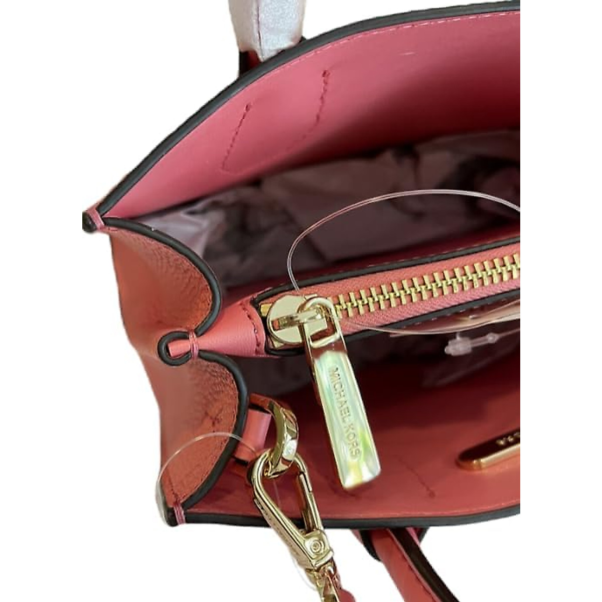 Michael Kors MERCER MEDIUM MESSENGER CROSSBODY SATCHEL (Tea Rose)