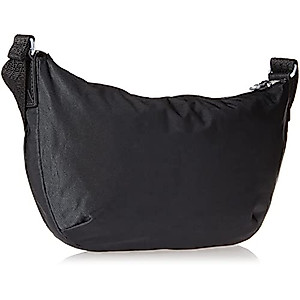 Kipling womens Anila Crossbody Handbag, Black Shine, 12.75 L x 8.75 H 1.25 D US