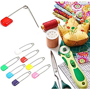 Newsfana Diaper Pins Stainless Steel Traditional Safety Pin (Asst) 100PCS