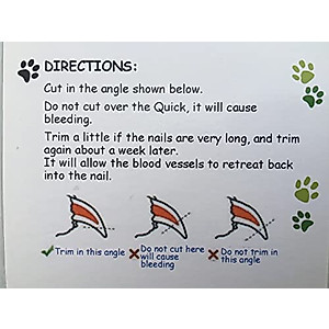 Pixikko Cat Nail Clippers - Small Animals, Kittens, Puppies - Professional Grade Stainless Steel Blade with Sturdy Non-Slip Grip Handles