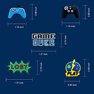 Euphaglaia 25 35Pcs Video Game Charms for Clog Shoes Decoration, Game Handle Charms Accessories for Adult Men (25)
