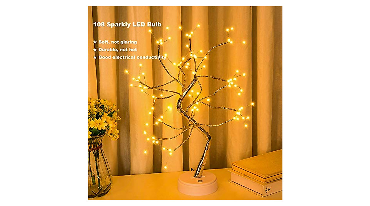 Fairy Sparkly DIY Tree Lamp with Remote Control