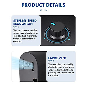 800W Electric Bench Belt Sander Mini Belt Sander Electric Knife Sharpener Electric Polishing Grinding Machine 2x13.8in Belt Sanding Machine for Knife Wood Metal Craft