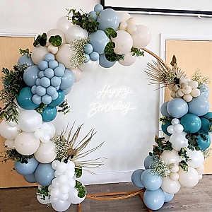 Dusty Blue Balloons 83pcs 18/12/10/5 Inch Different Sizes Dark Teal Slate Blue Balloon Garland Arch Kit for Wedding Baby Shower Birthday Party Decorations
