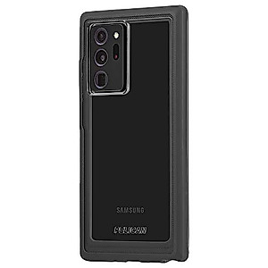 PELICAN - Case for Samsung Galaxy Note 20 Ultra 5G - Impact Polymer, VOYAGER Series w/ Micropel - 6.9 - Clear/Gray