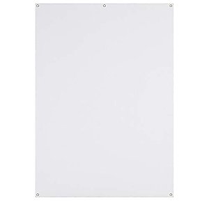 Westcott X-Drop Wrinkle-Resistant 5' x 7' (1.52 x 2.13m) Backdrop for Headshots, Photoshoots & Product Photos - Portable and Travel Friendly (High Key White)