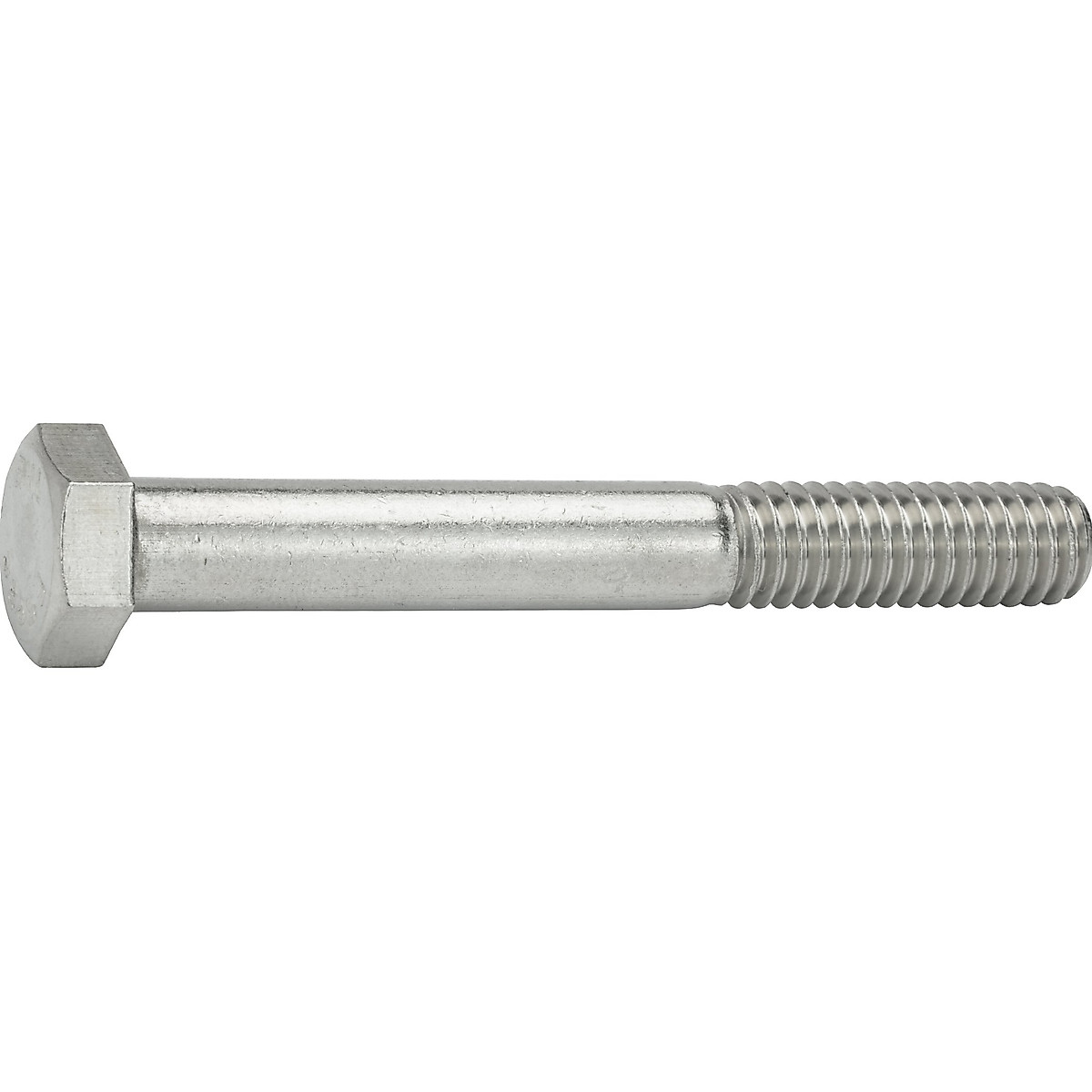 1/4-20 x 6" Hex Head Cap Screw Bolts, External Hex Drive, Stainless Steel 304, Partially Threaded, Stainless Steel, Quantity 10 by Fastenere