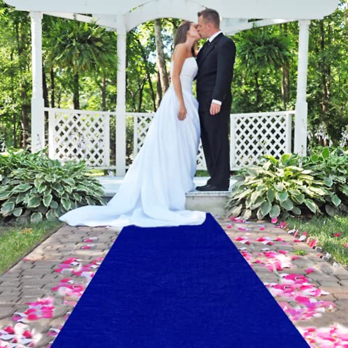 Wedding Decorations Aisle Runner for Wedding Ceremony Royal Blue Velvet Aisle Runner 15FTx2FT Party Runner Aisle Outdoor Aisle Hallway Wedding Runner for Bridal Shower Indoor Church Aisle Carpet