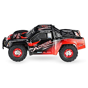 QAQQVQ 1:12 Scale Remote Control Car,4WD Top Speed 50 Km/h Electric Toy Off Road 2.4GHz RC Monster Vehicle Truck Crawler for Boys Kids and Adults