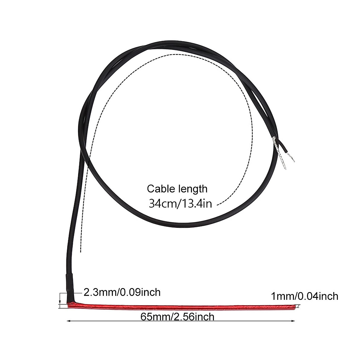 Alomejor Guitar Piezo Pickup 1Pc Sensitive Under Saddle Piezo Bridge Pickup for Folk and Classic Guitar