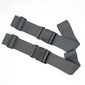ONE K 2PCS Topper/Memory Foam Mattress Packing Straps for Moving or Storage (100" x 2", Line Navy)