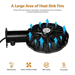 LED Barn Light 100W, 10000LM Dusk to Dawn Outdoor Area Lighting, 5000K Daylight Yard Lights, IP65 Waterproof LED Ceiling Security Lights for Outdoor Street Barns Garage Yard Warehouse Farmhouse