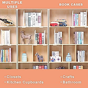 HighFree Acrylic Closet Dividers for Shelves, Clear Shelf Separators, Shelf Dividers for Closet Organization Without Drilling for Clothes,Books,Towels,Shoes