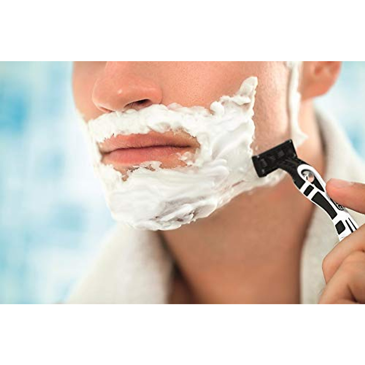 BIC Flex 5 Men's 5-blade Disposable Razor, For a Smooth and Comfortable Shave, 8-Count Pack of Mens Razors White