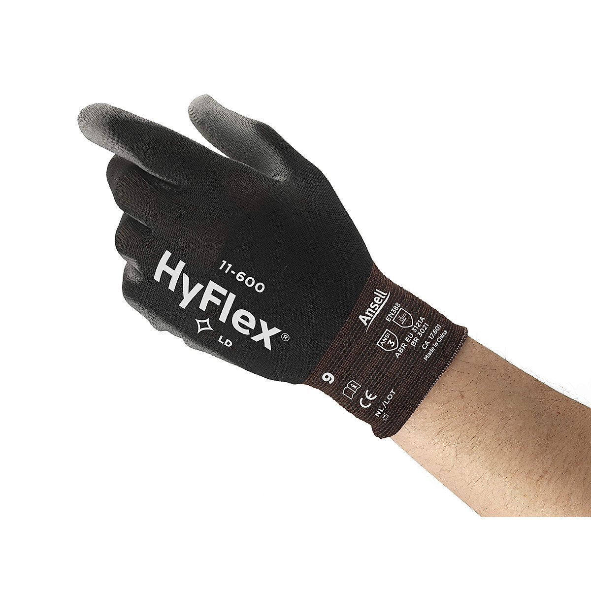 HyFlex 11-600 Multipurpose Gloves - Durable, Lightweight, Breathable, Size Small (pack of 12)