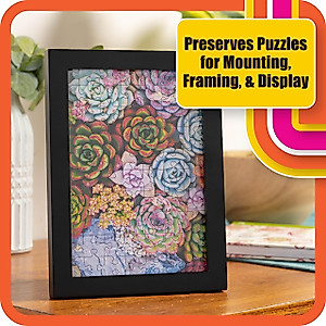 Mod Podge Puzzle Saver, Premium Matte All-in-One Glue, Sealer, and Finish, 8 fl oz, CS27589, Clear