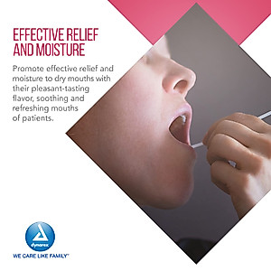 Dynarex 1217 Dentifrice-Flavored Swabstick, Individually Wrapped, Pack of 250