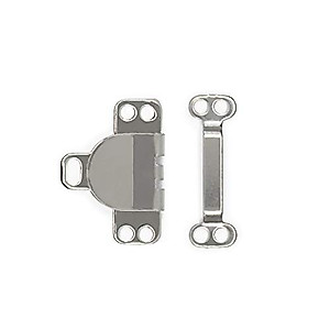 Dritz 93-65 Sew On Hook & Eye Closures Nickel 5/8-Inch, 4-Piece