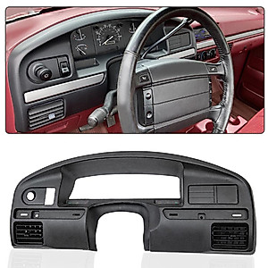 PIT66 Dash Panel Bezel Cover,Compatible with 1992-1997 Ford F150 F250 F350 Dash Cover