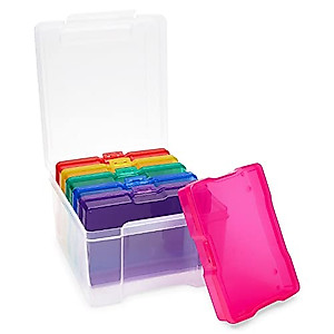 Paper Junkie 4 x 6 Inch Photo Storage Box with 6 Inner Cases (7 Pieces)
