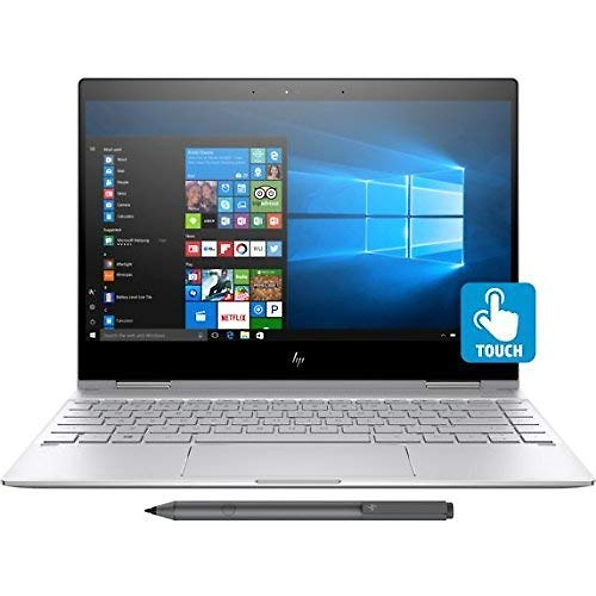 HP 2019 Premium Spectre x360 13.3" 2-in-1 Laptop - 8th Gen Intel i7-8550U, 8GB RAM, 256GB SSD, IPS Micro-Edge Touchscreen, Active Stylus, Windows 10 Home