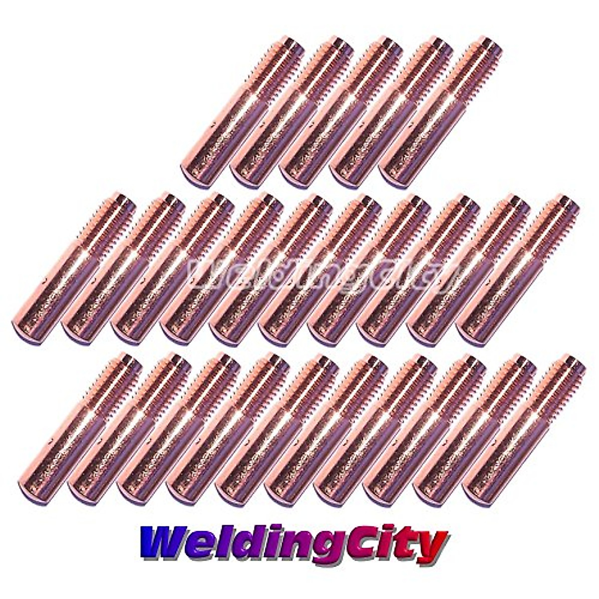 WeldingCity 25-pk MIG Welding Gun Contact Tip 000069 | 770183 (0.045") for Miller M-Series M-10/M-100, M-15/M-150, M-25, M-40 and Hobart H-series MIG Guns