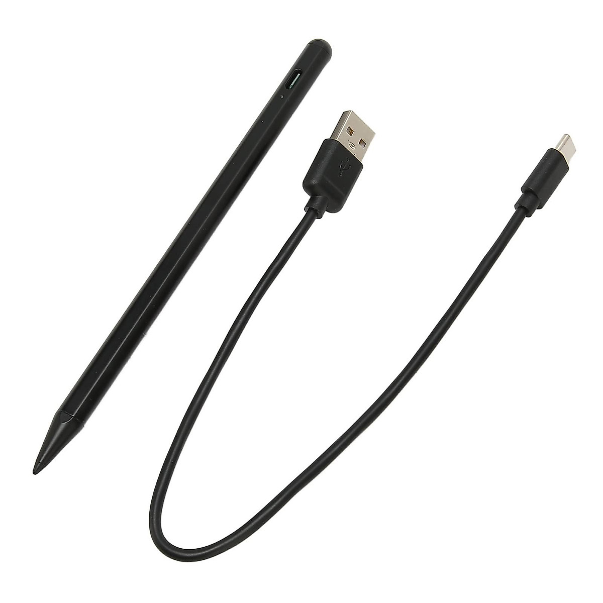 Stylus Pen Tilt Angle Sensor Glossy Writing High Accuracy Magnetism Tablet Stylus Palm Rejection with LED Display for Students for Pro 11 Inch (Black)