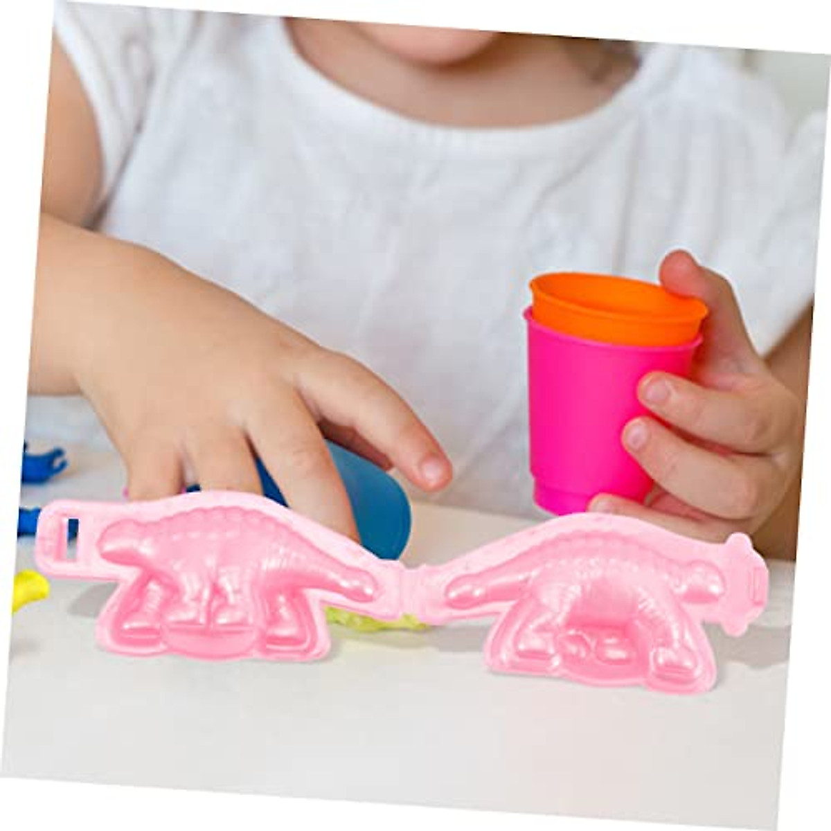 TOYANDONA 12pcs Dinosaur Clip Mold Cookie Dough Arts and Crafts for Kids Tools for Kids Dough Molds for Kids Pie Crust Dough Toys Dinosaur Dough Set for Kids Modeling Clay Mold Dinosaur Mold