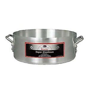 Winco AXBZ-18 18 Qt Aluminum Brazier - Brazier Pans-AXBZ-18