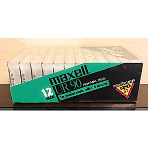 Maxell UR 90 12 Pack Cassette Tapes