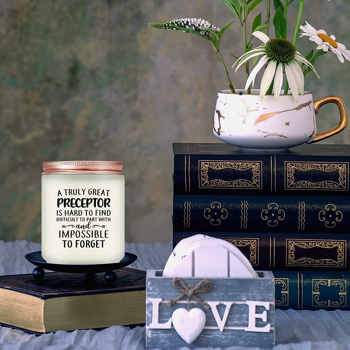 Maybeone Preceptor Gifts Nursing - A Truly Great Preceptor is Hard to Find - Lavender Scented Candle Gifts for Preceptors - Nurse Preceptor Gifts - Thank You Gifts for Preceptor
