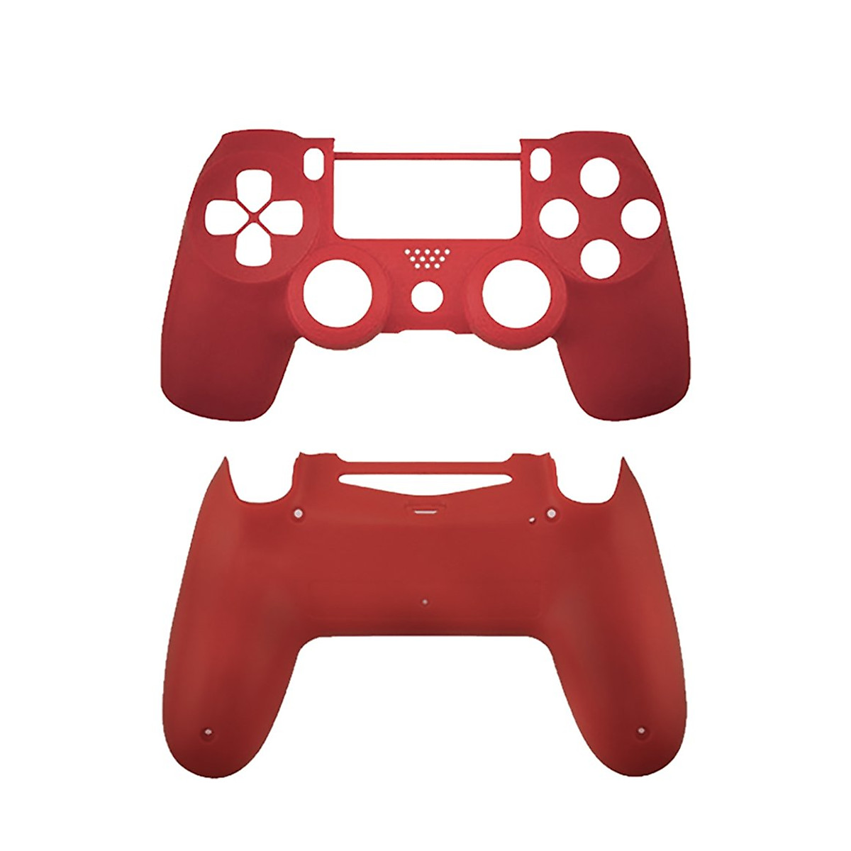 Ambertown Replacement Full Housing Shell Case Cover with Buttons Mod Kit for PS4 Pro Slim for Sony Playstation 4 Dualshock 4 PS4 Slim Pro Wireless Controller - Red