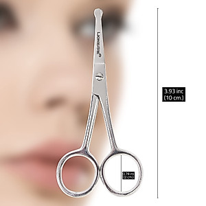 Lionesse Nose Hair Scissors, Small Scissors Round Tip Design, Hair Trimming Scissors For Hair, Nose Beard Mustache Eyebrow Scissors, Bikini Trimmer