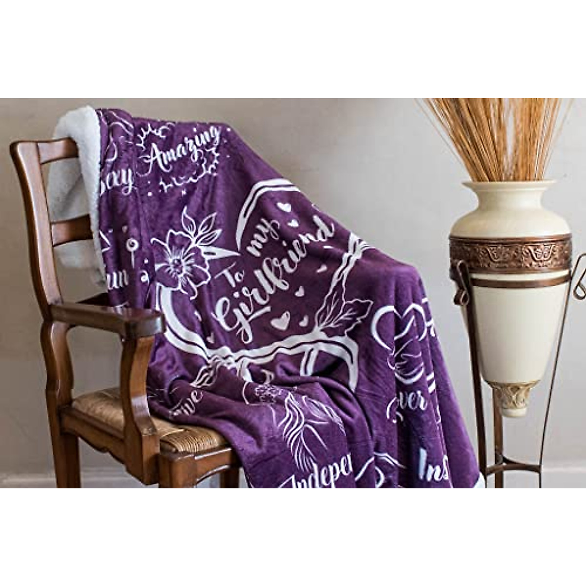 Gifts for Girlfriend Softest Throw Blanket (65" x 50") and Sherpa Socks Set, Gifts for Her, Girlfriend Gifts, Birthday Gifts for Girlfriend, Long Distance Relationship Gifts, Girlfriend Gift Ideas.