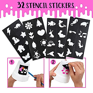 ROMI'S WAY 2-Pack Make Your Own Wind Chime Kit - Larger Bells, Stencils and Beads, Arts and Crafts for Kids Ages 8-12, 6-8 - DIY Craft Kit for Girls & Boys - Unique Art Gifts for Christmas, Birthday